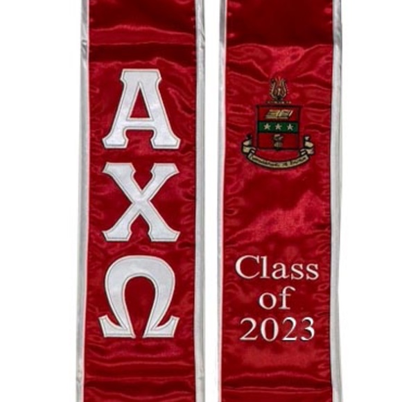 Accessories | Alpha Chi Omega Class Of 225 Graduation Stole | Poshmark